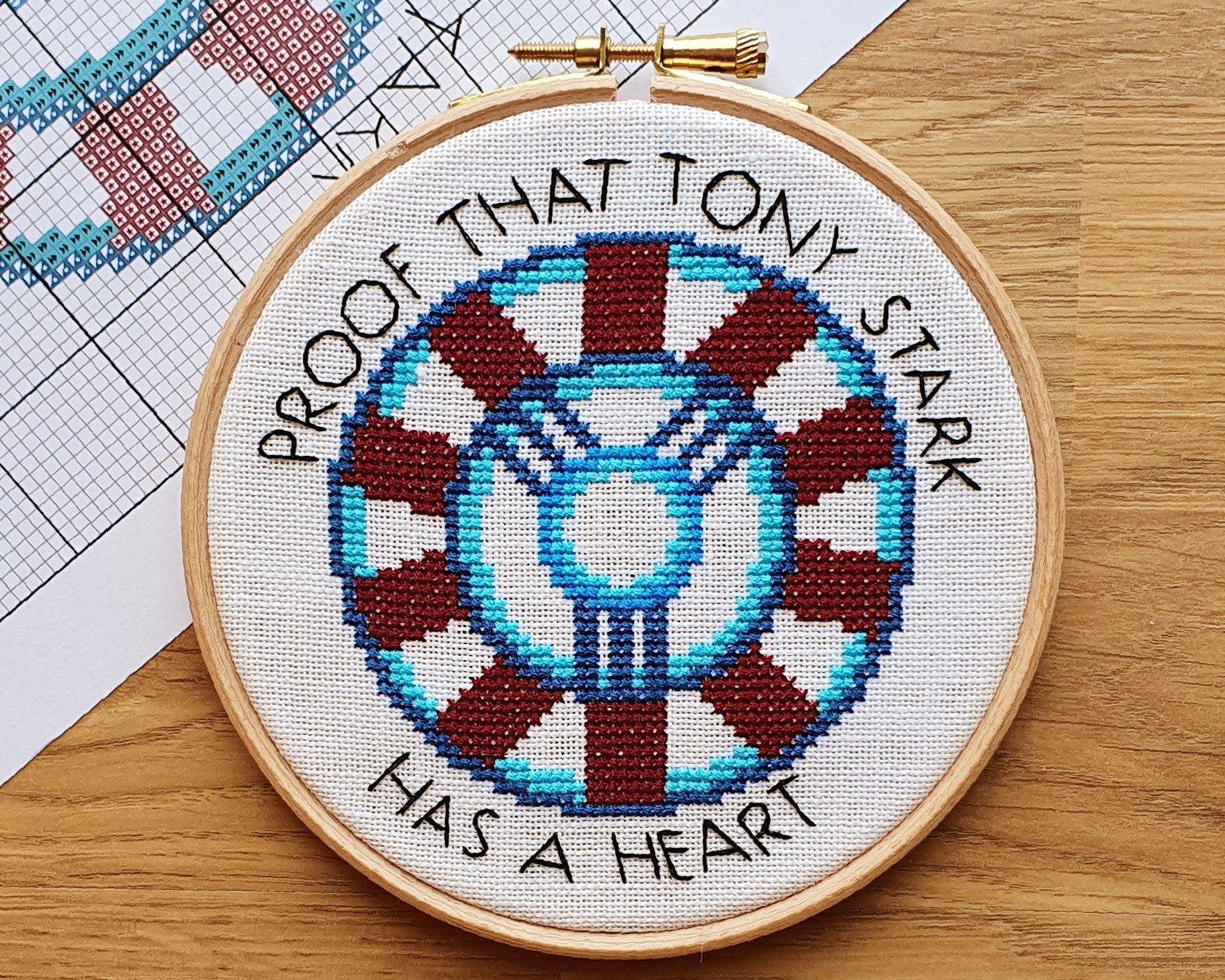 Proof That Tony Stark Had A Heart Cross Stitch Pattern PDF - Etsy Canada