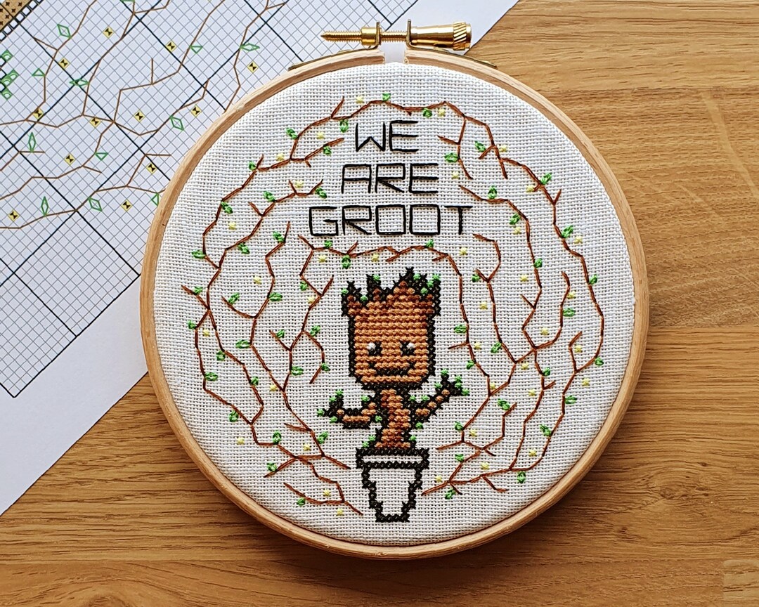 We Are Groot Cross Stitch Pattern PDF Instant Download - Etsy