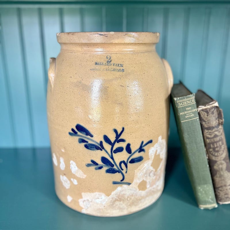 Large Antique Crock - Etsy