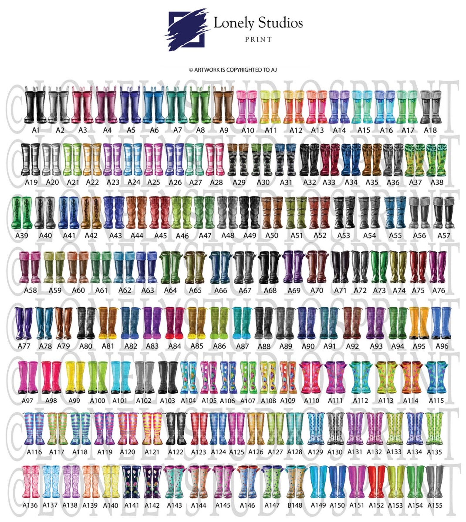 Family Tree Welly Print With Pets - Etsy UK