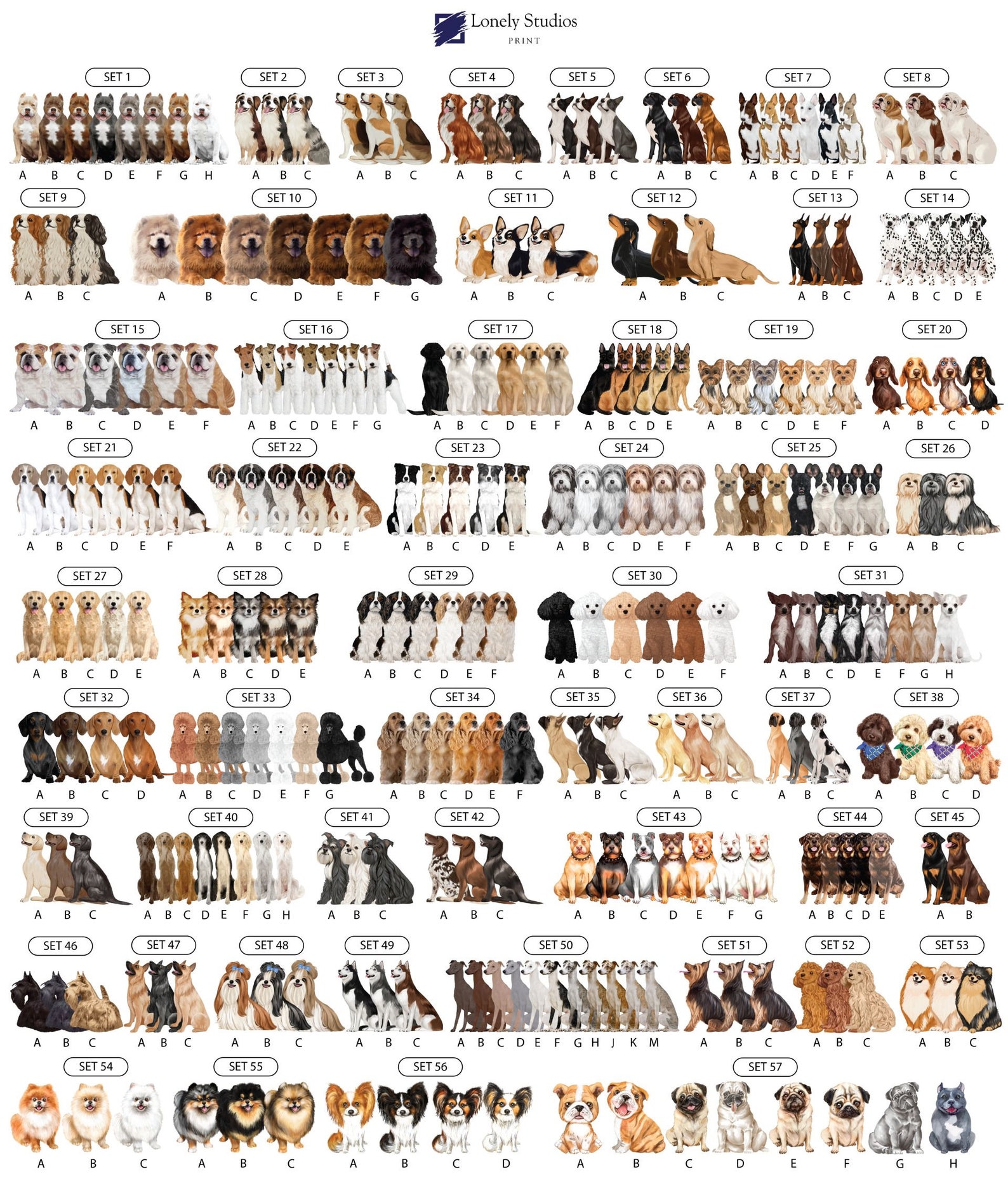 Family Welly Print With Pets - Etsy UK