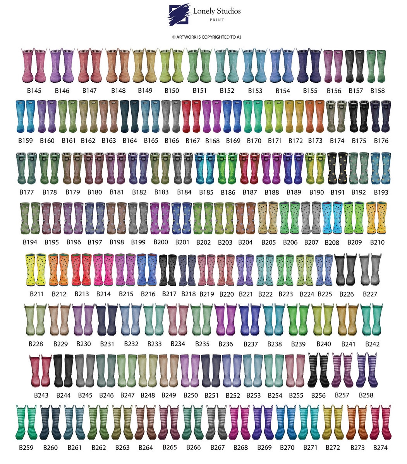 Personalised Family Welly Print Wellington Boot Picture New | Etsy UK