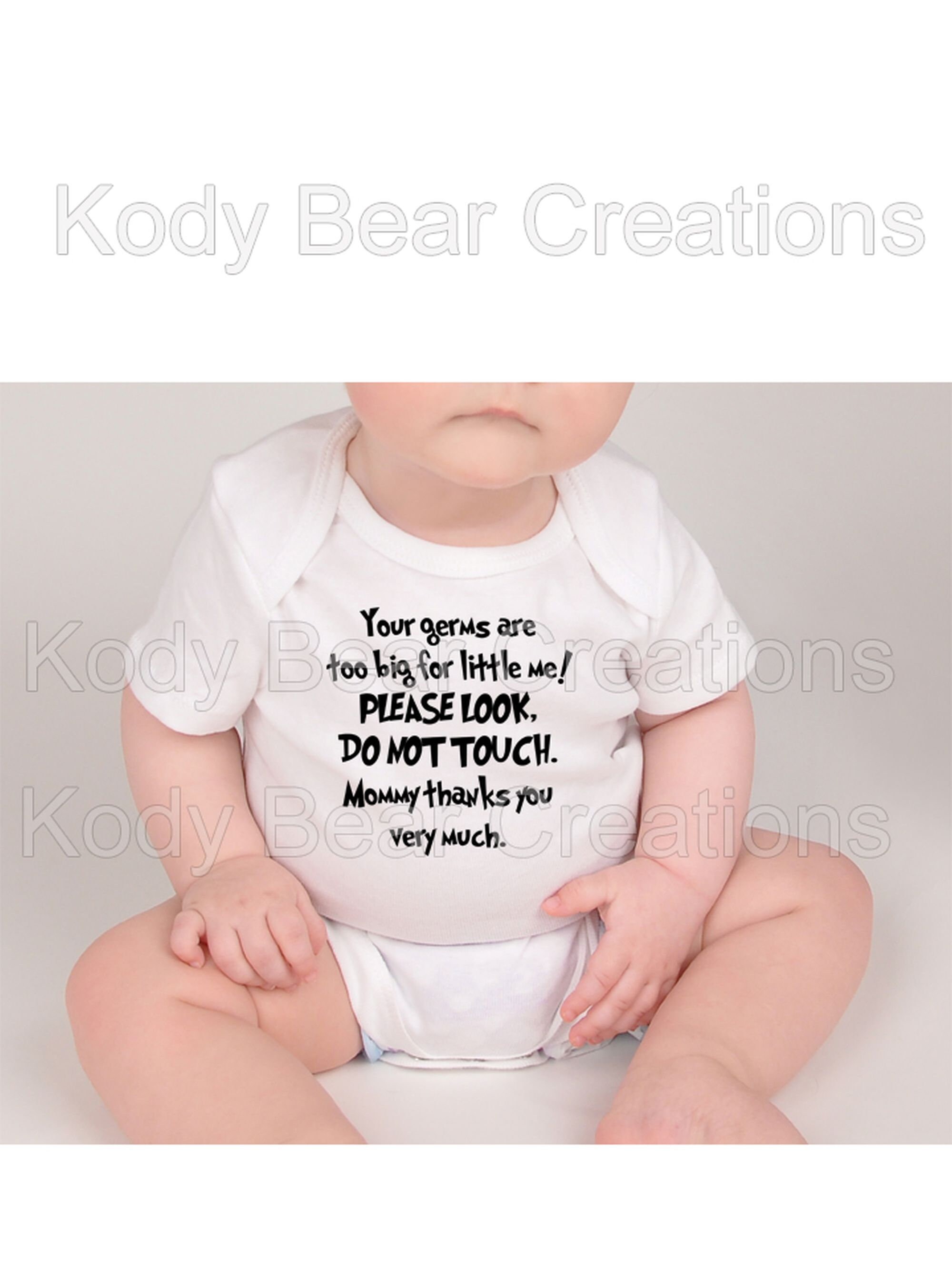 Warning Sign for Baby Germs No Touching do not touch baby | Etsy