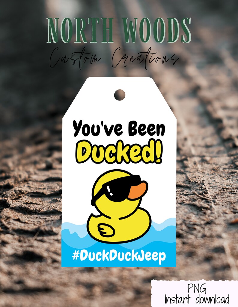 You've Been Ducked Tag | Digital Download - Etsy