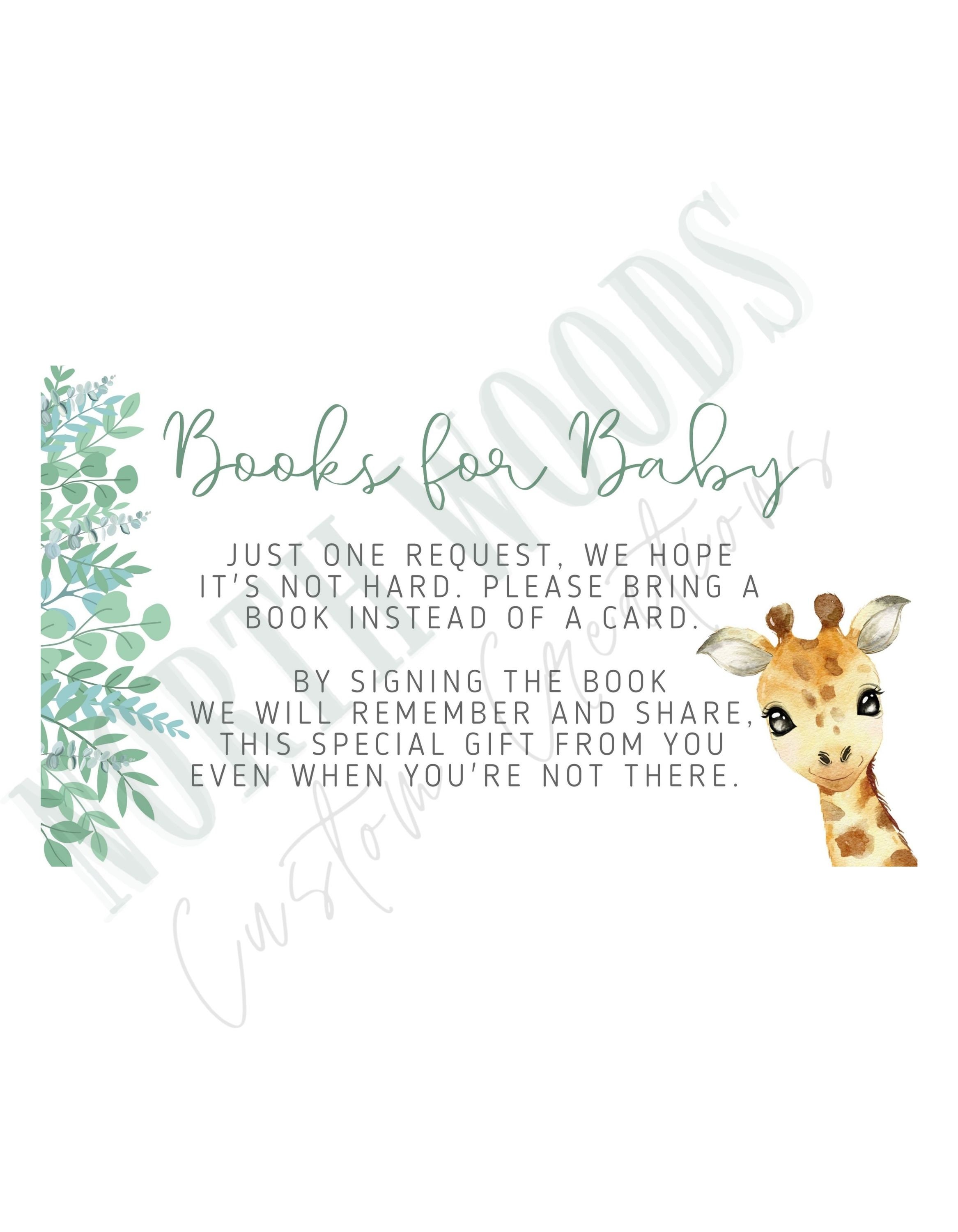 Books for Baby Request | Digital Download - Etsy