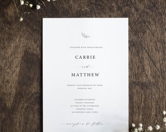 Wedding invitation template | Etsy
