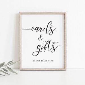 Printable Wedding Sign Cards & Gifts Sign Rustic Elegance Rustic ...