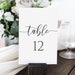 Printable Wedding Table Numbers Rustic Elegance Rustic | Etsy