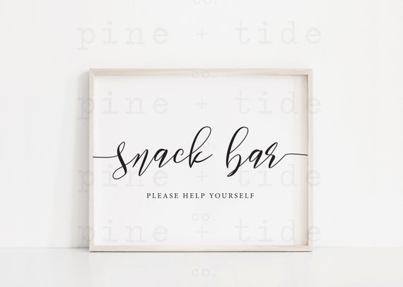 Snack Bar Signage