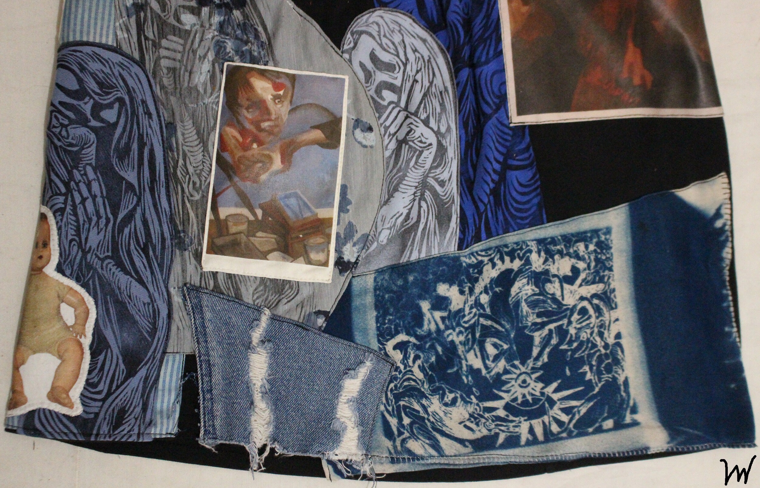 Baby Ghosts & Spider Poems Shirt - Handmade Patches, Prints, and ...