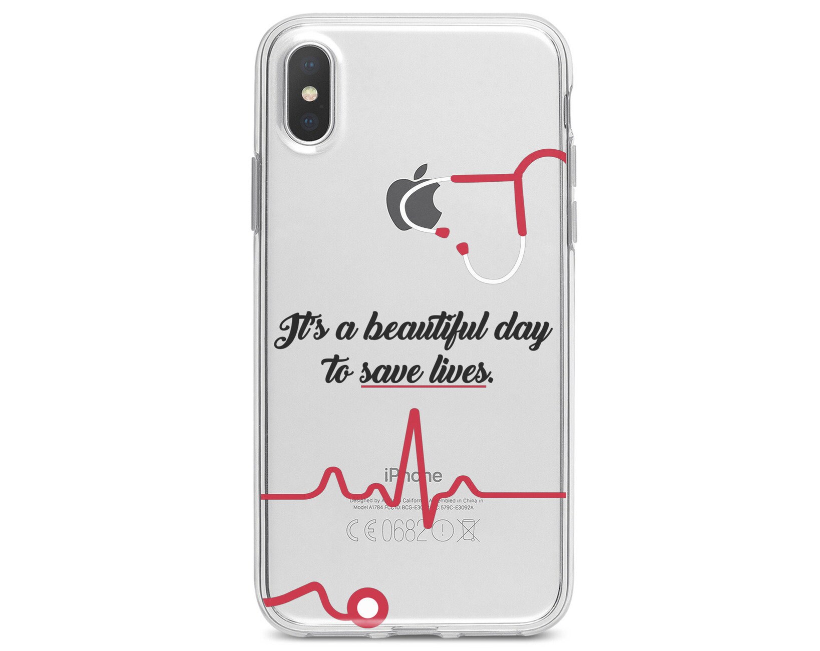 Heartbeat line Xs Max phone nurse iPhone case apple 11 pro | Etsy