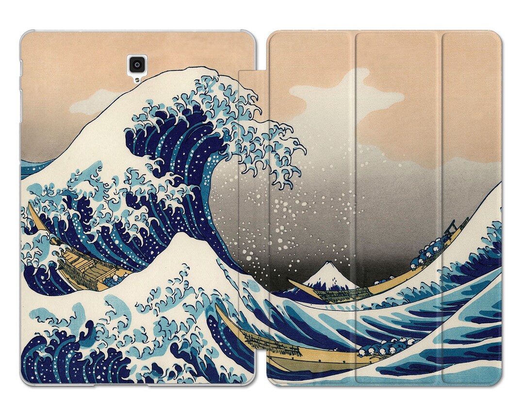Wave of Kanagawa Fits Galaxy Tab A8 10.5 Japanese Art Samsung S3 Tablet ...