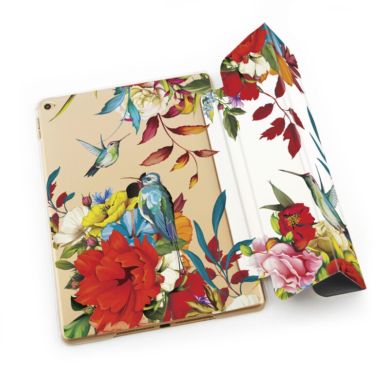 Ipad Case Flower Ipad Mini 5 Cover Hummingbird Print Apple - Etsy