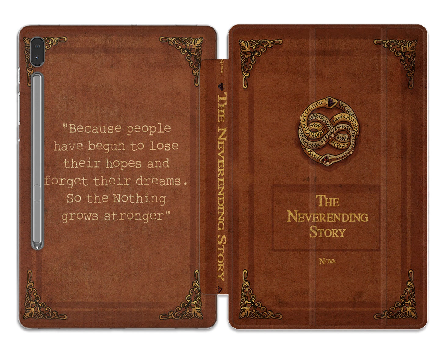 The Neverending Story for Samsung Tab S8 Case Tablet Quote S3 - Etsy
