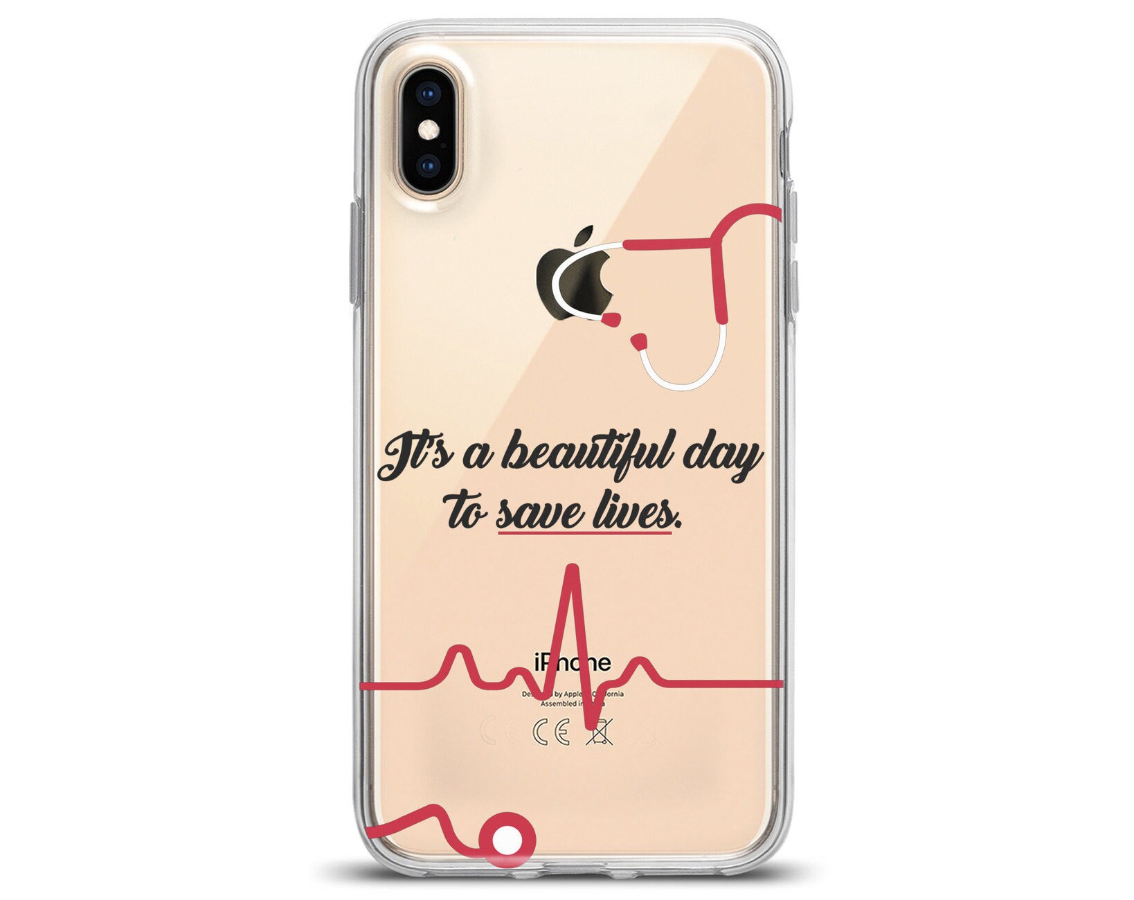 Heartbeat line Xs Max phone nurse iPhone case apple 11 pro | Etsy
