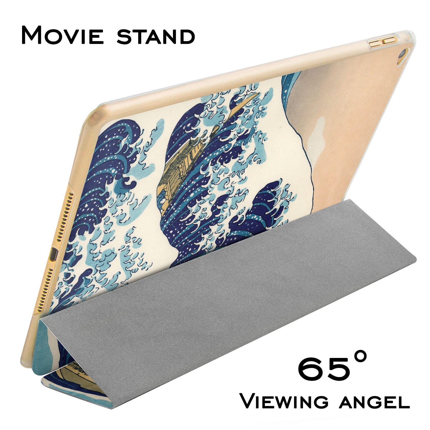 Wave off Kanagawa Ipad 5 Mini Cover Japanese Art 6th Gen Ipad - Etsy