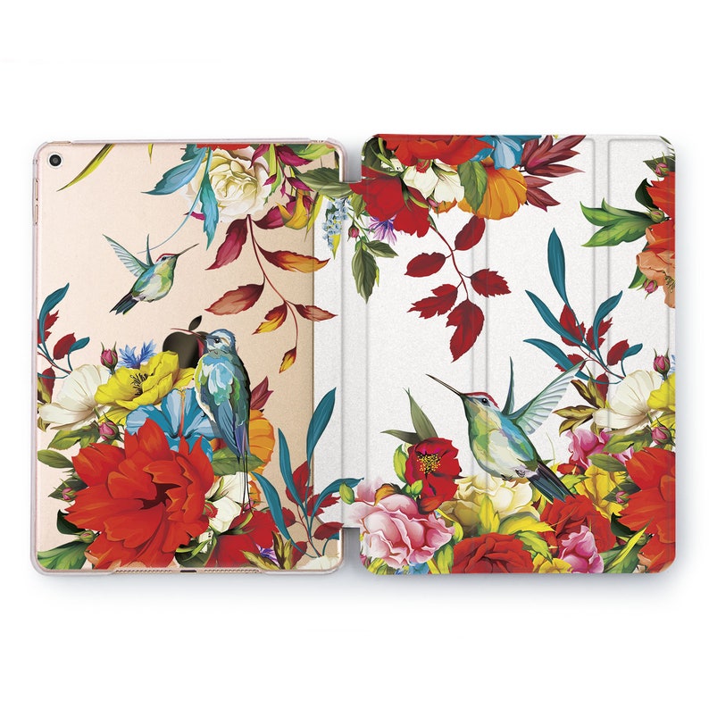 Ipad Case Flower Ipad Mini 5 Cover Hummingbird Print Apple - Etsy