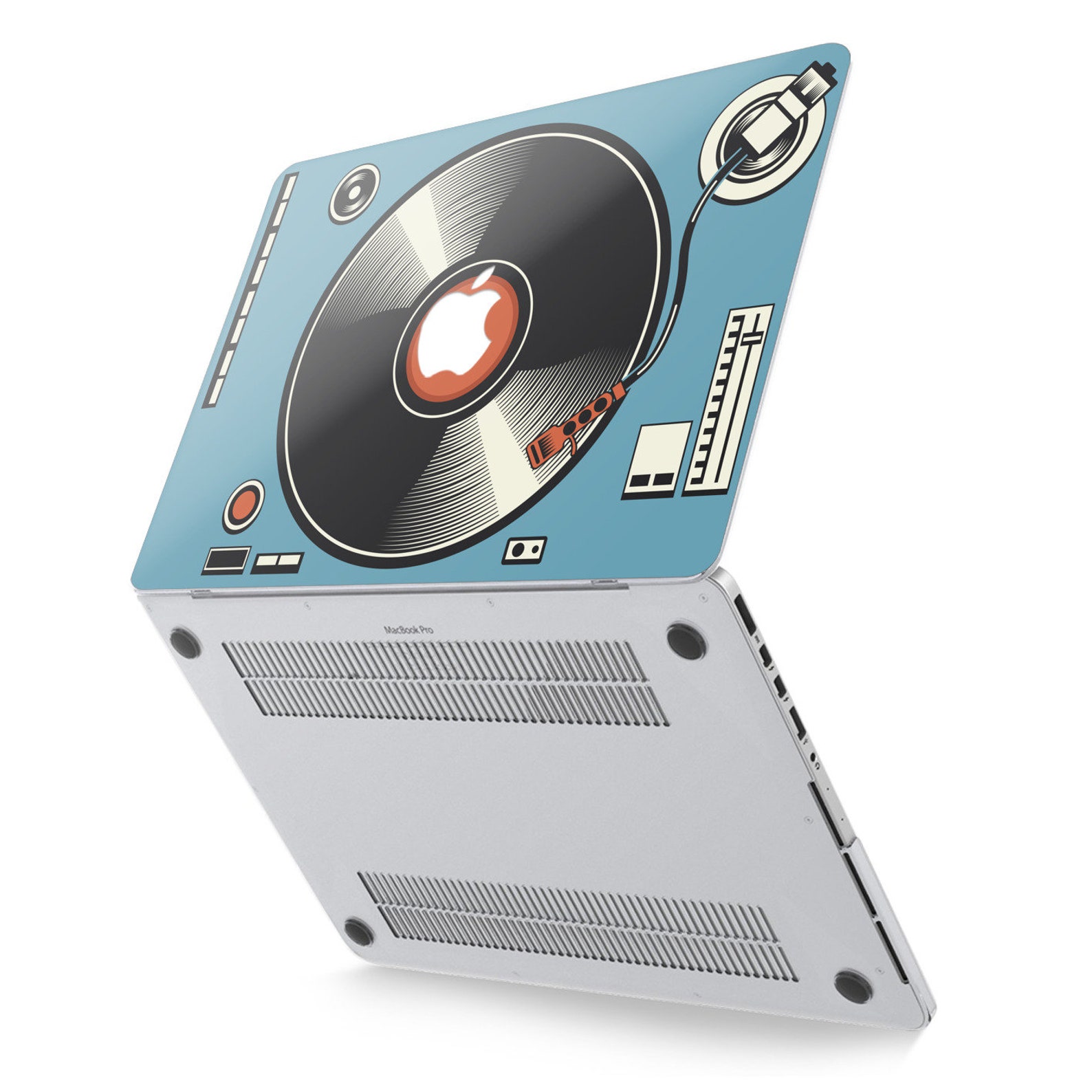 Retro macbook case pro 15 2019 vinyl player vintage mac air 13 | Etsy