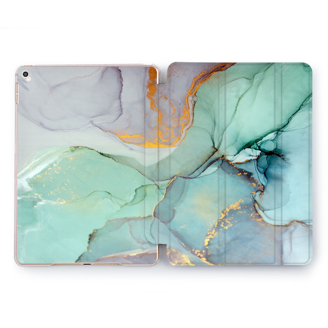 Teal iPad Pro 11 iPad 12.9 2020 Case Marble iPad Case iPad Mini 5 Case ...