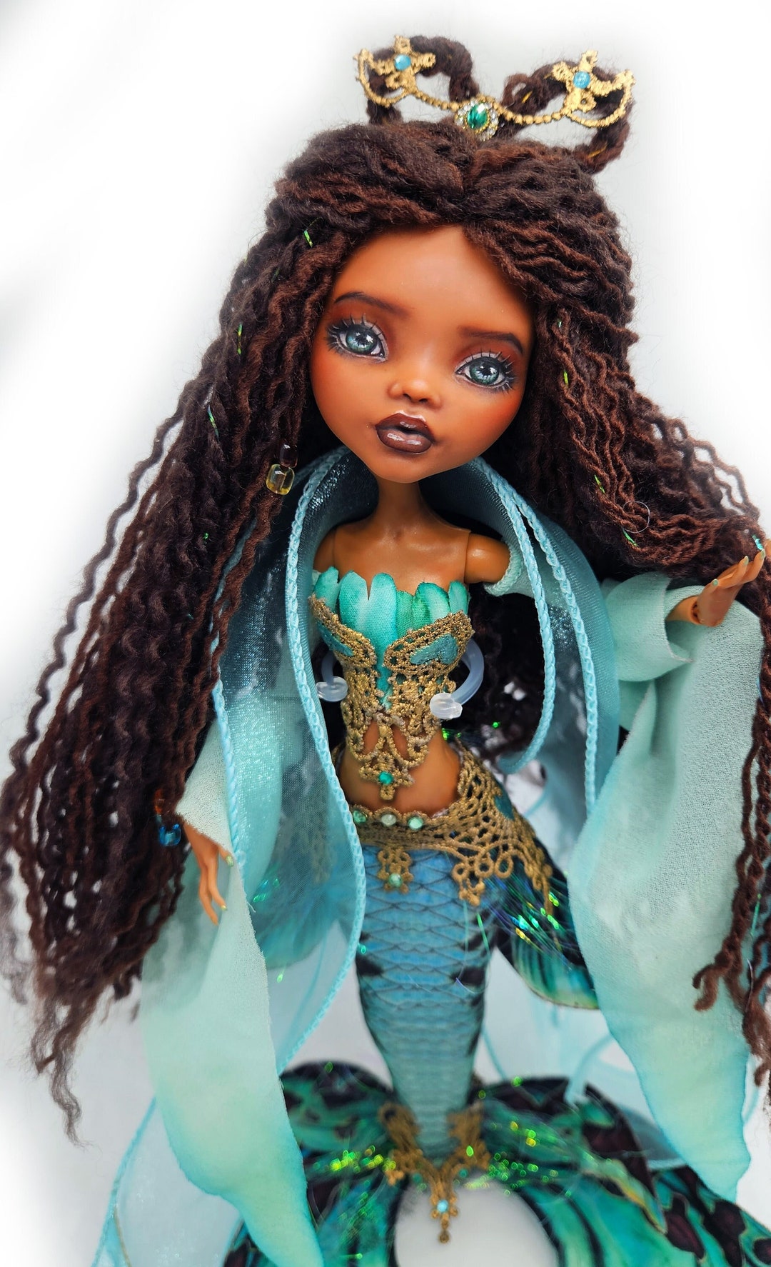 Monster High Repaint Mermaid, Monster High Repaint Clawdeen, OOAK Doll ...