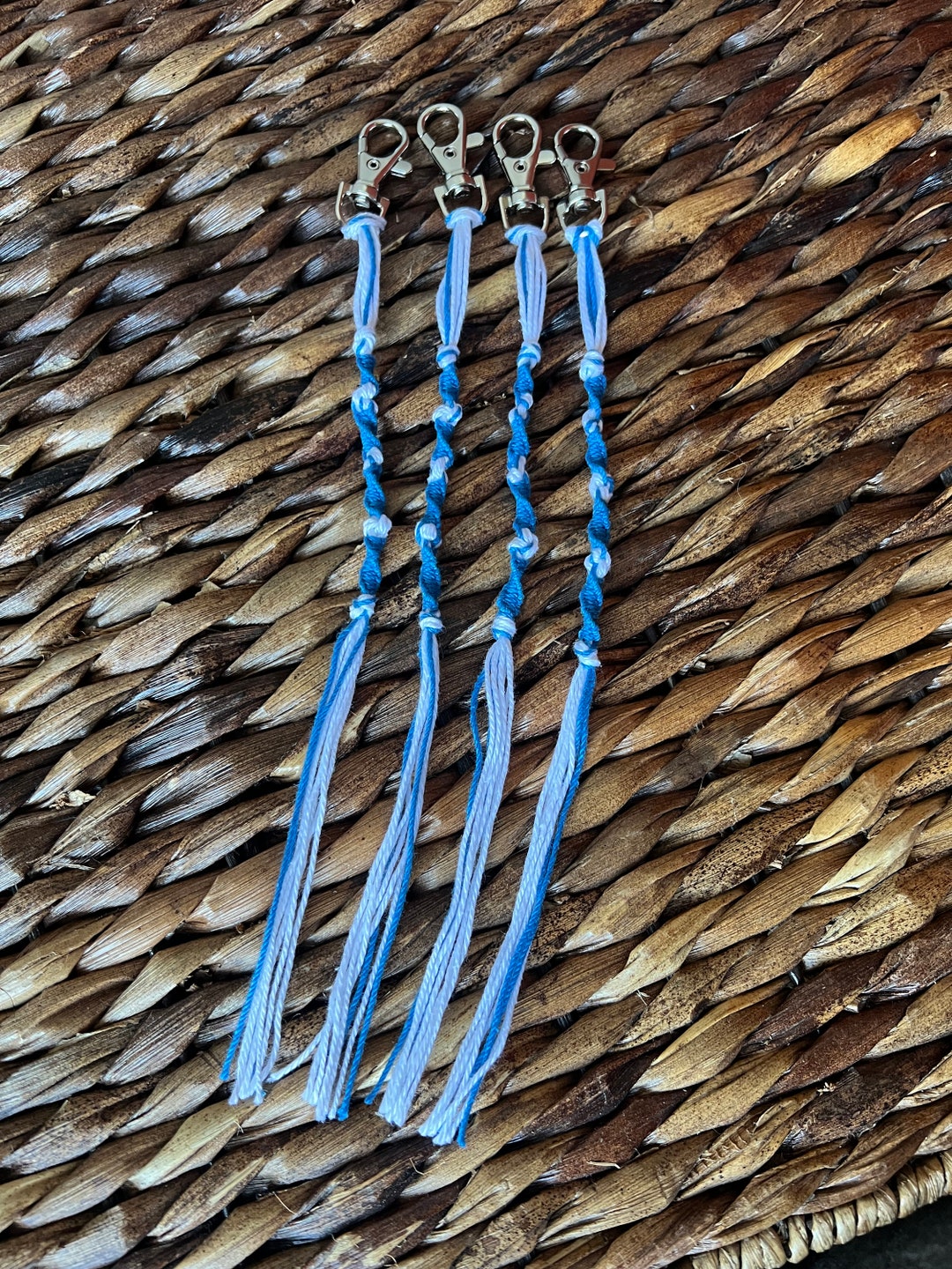 Blue/white Cotton Tzitzit (7-8-11-13) - Etsy