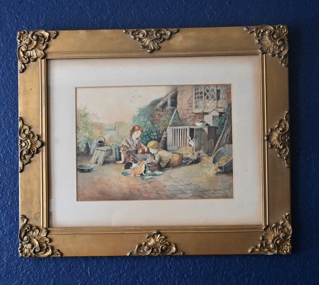 William Stanton Forbes ( American 1912-1989) Original Watercolor - 21"h ...