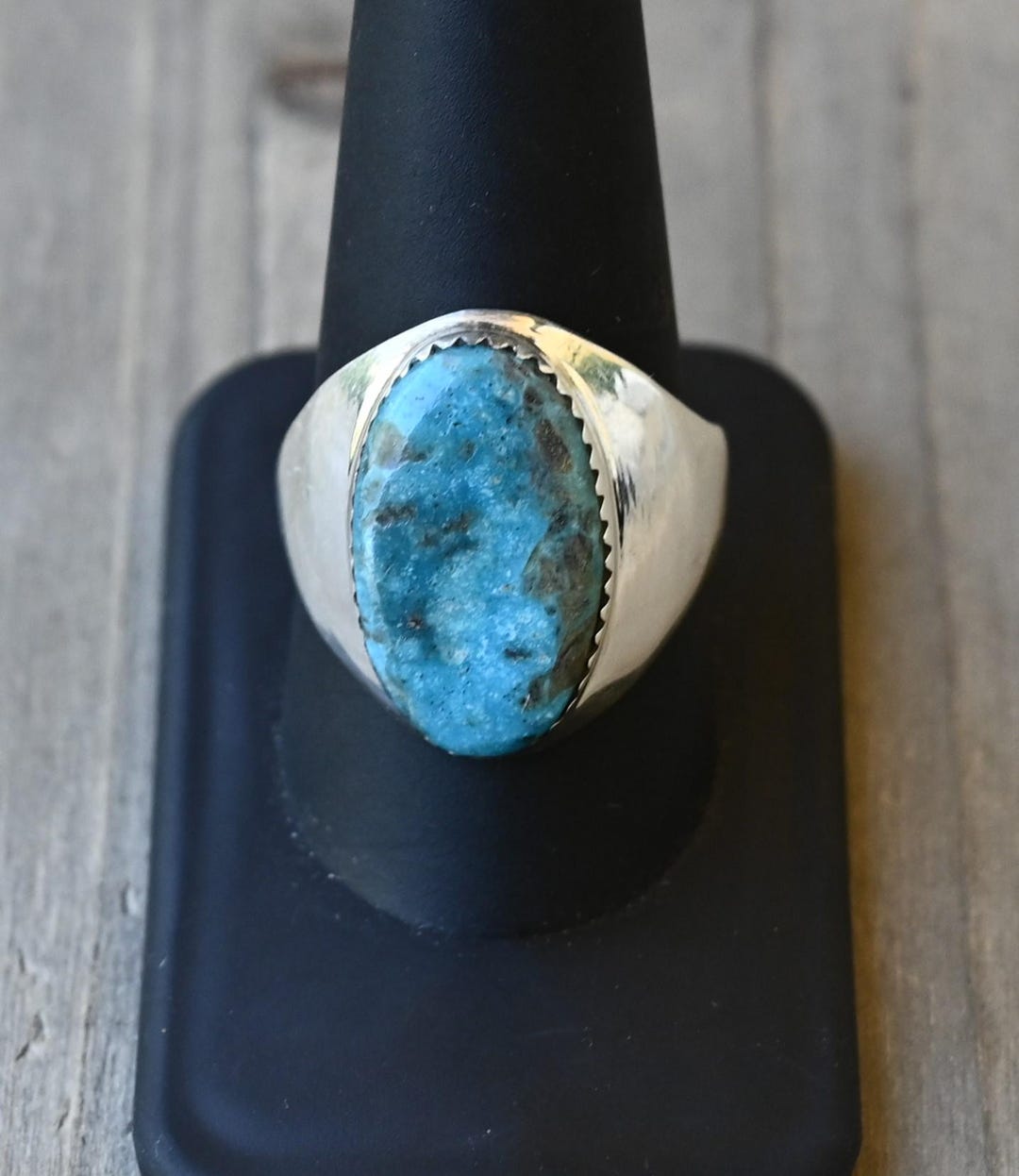 NEW Men's Navajo Signed Davin BENALLY Have Size 10 Ring Sterling Silver ...