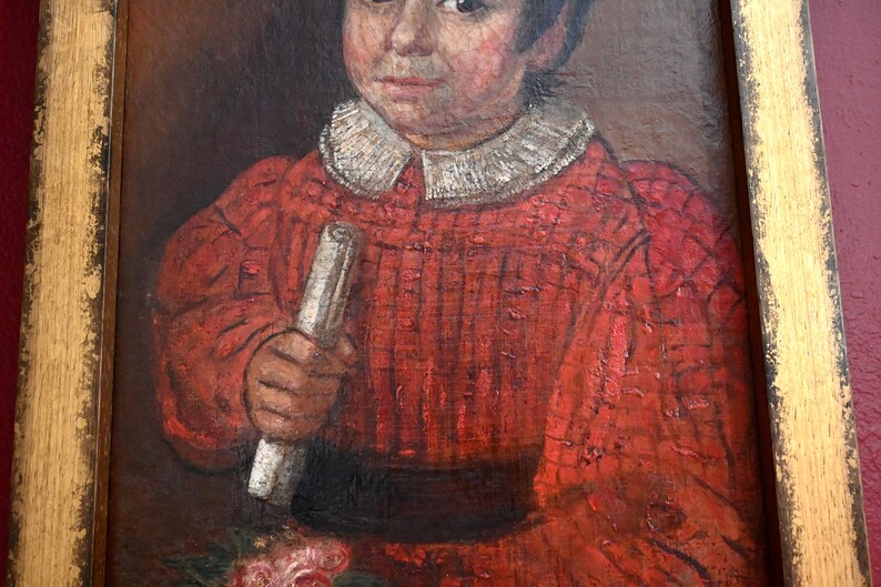 Authentic 19th Century Spanish Colonial Painting With COA Boy - Etsy