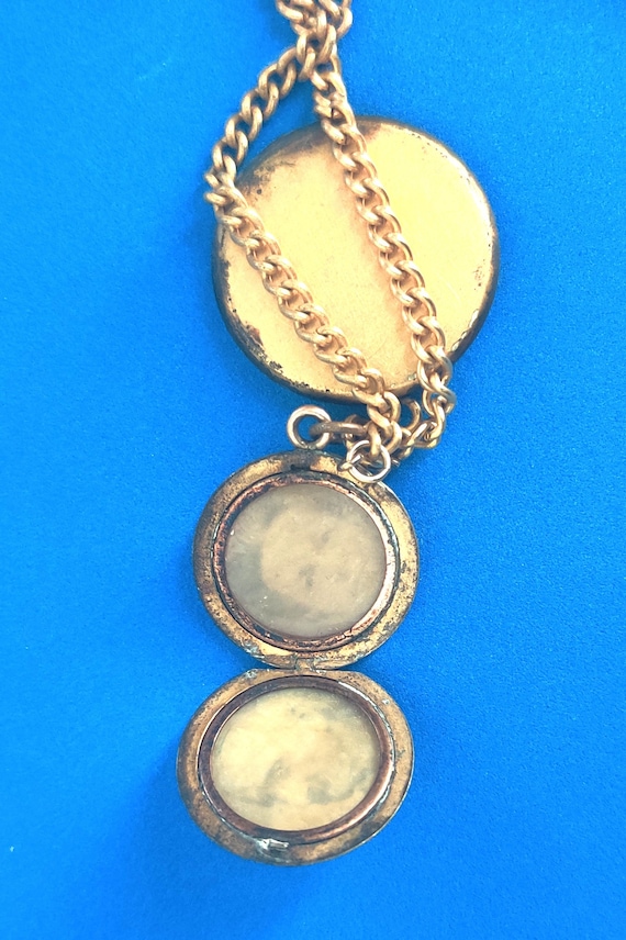 Early Victorian Gold Faced Daguerreotype Locket Penda… - Gem