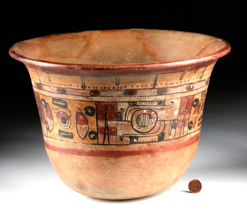 Large Mixtec Culture Artifact Bowl with TL Test and COA - Etsy