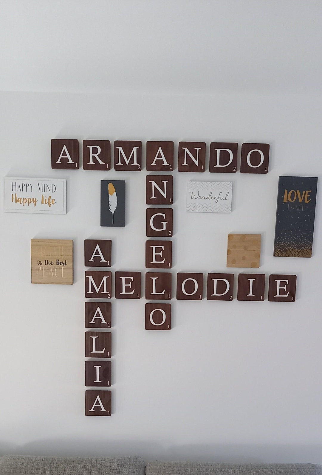 Scrabble Letter, Giant Letter, Wall Decoration, Designer Decor, Retro ...
