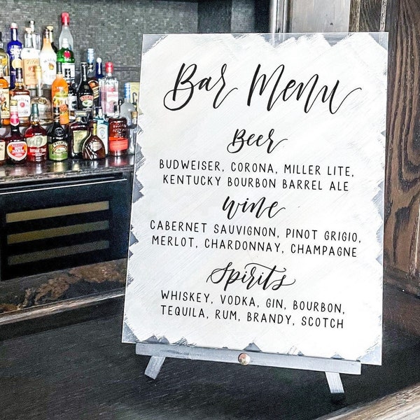 Clear Menu Cards - Etsy