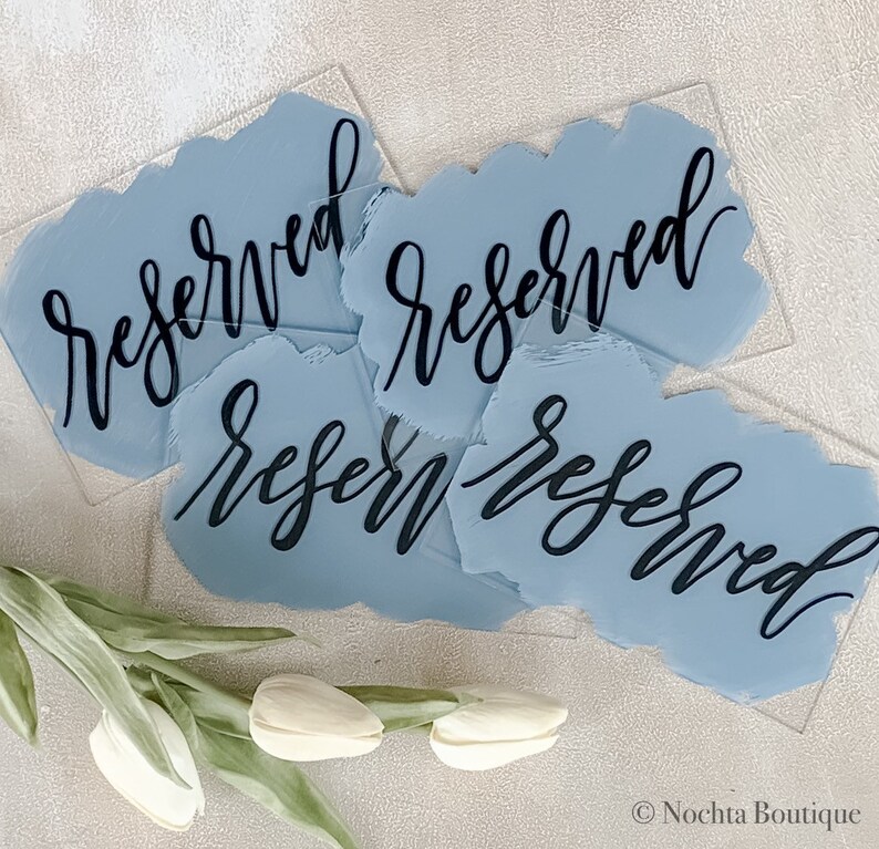 Reserved Wedding Sign Acrylic Wedding Signs Reserved Table - Etsy