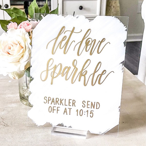 Wedding Sign Sparkler Send Off - Etsy