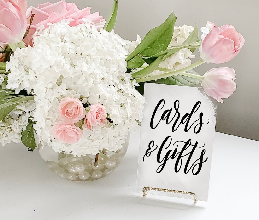 Cards & Gifts Wedding Sign Acrylic Wedding Sign Gifts and - Etsy