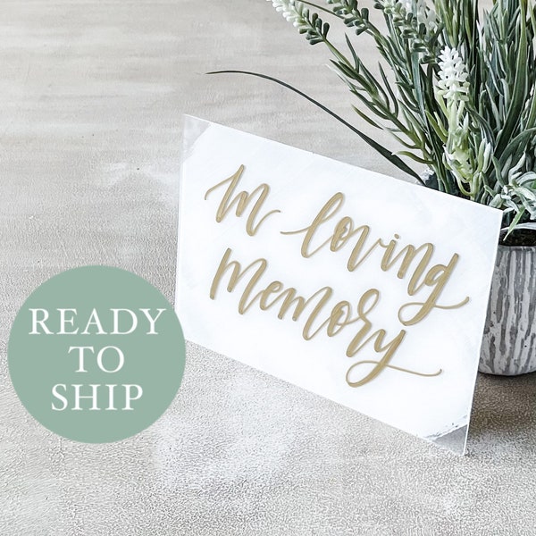 Memorial Table Sign - Etsy