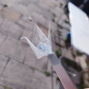 Baby Gift Tiny Crane Inside a Mummy Crane Made From Recycled - Etsy