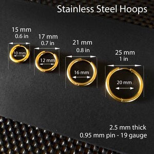 RED THUNDERBOLT, Single Stainless Steel Hoop Earring, Mens Dangle ...