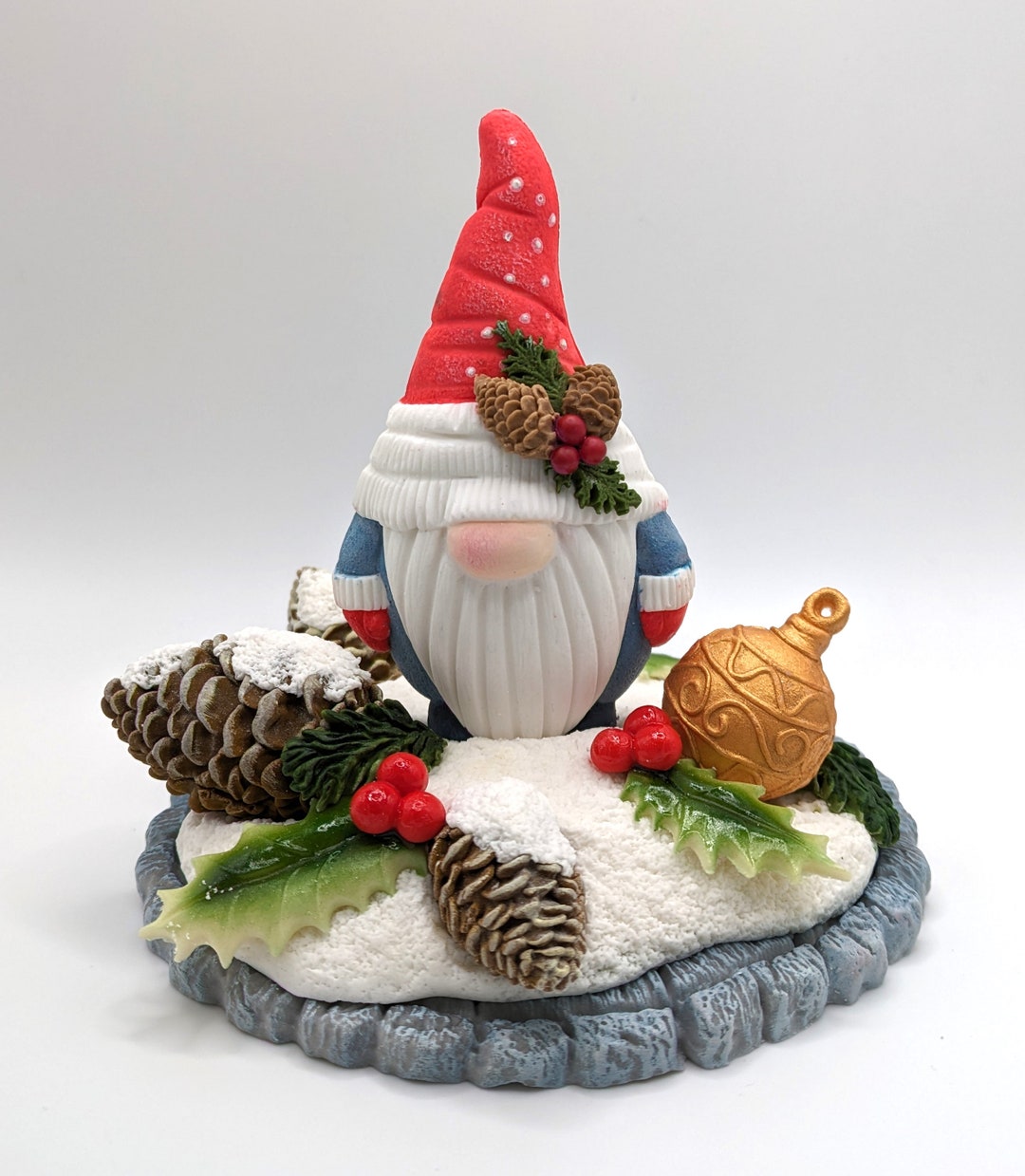 Christmas Gnome / Gonk Fondant Edible Cake Topper - Etsy UK