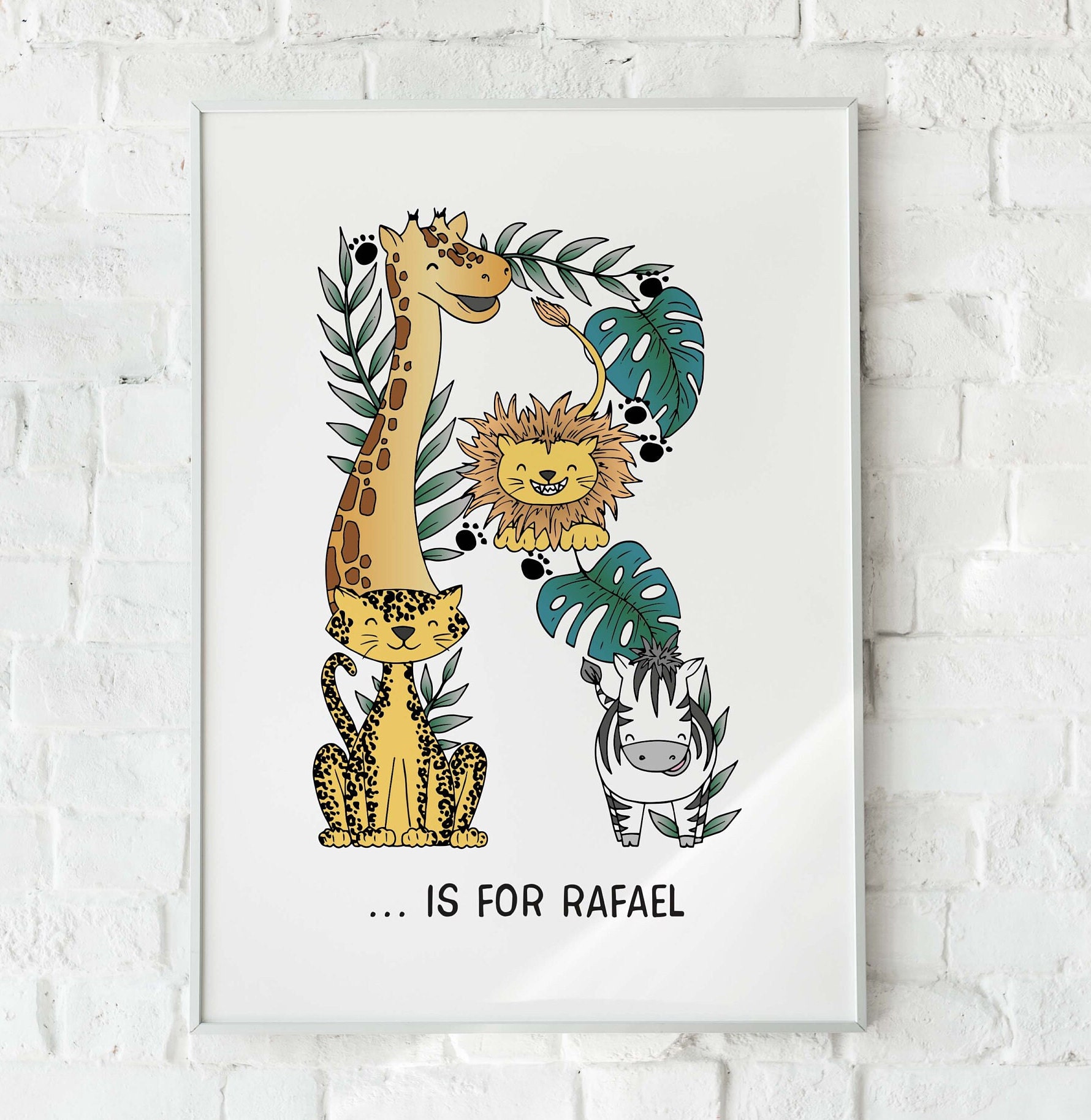 WILD THING Bespoke Letter Illustration A4 A3 A2 Print - Etsy