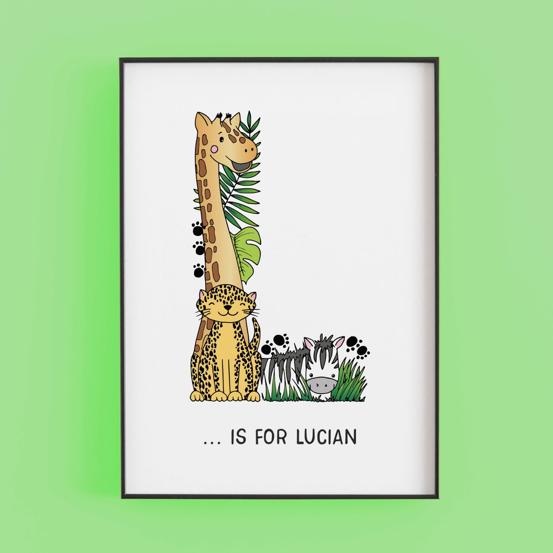 WILD THING Bespoke Letter Illustration, A4, A3, A2 Print Hand ...