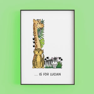 WILD THING Bespoke letter illustration A4 A3 A2 print | Etsy