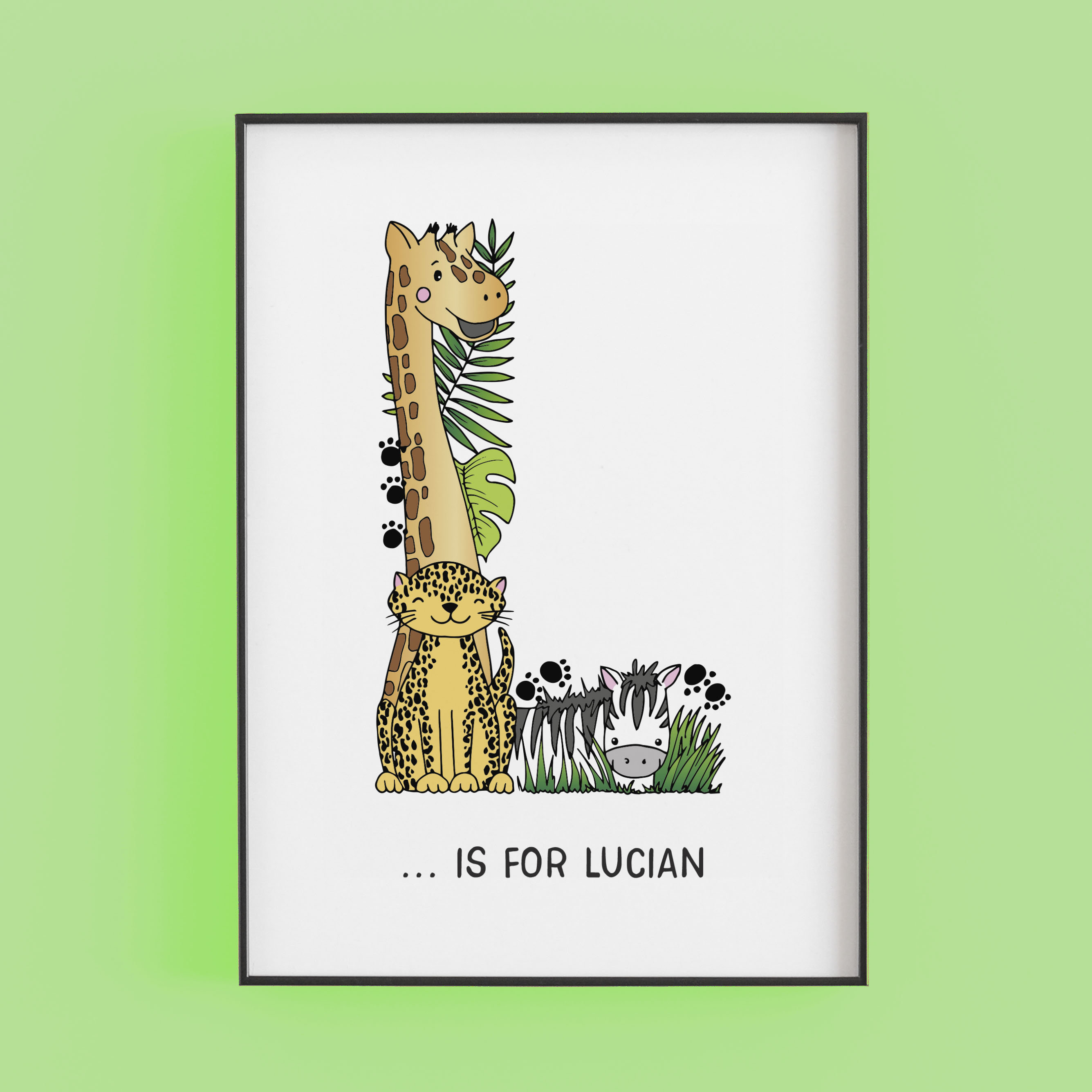 WILD THING Bespoke Letter Illustration A4 A3 A2 Print - Etsy