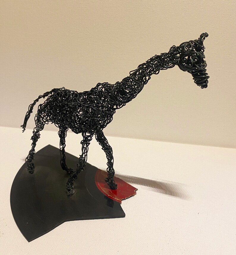 Wire Giraffe Sculpture - Etsy