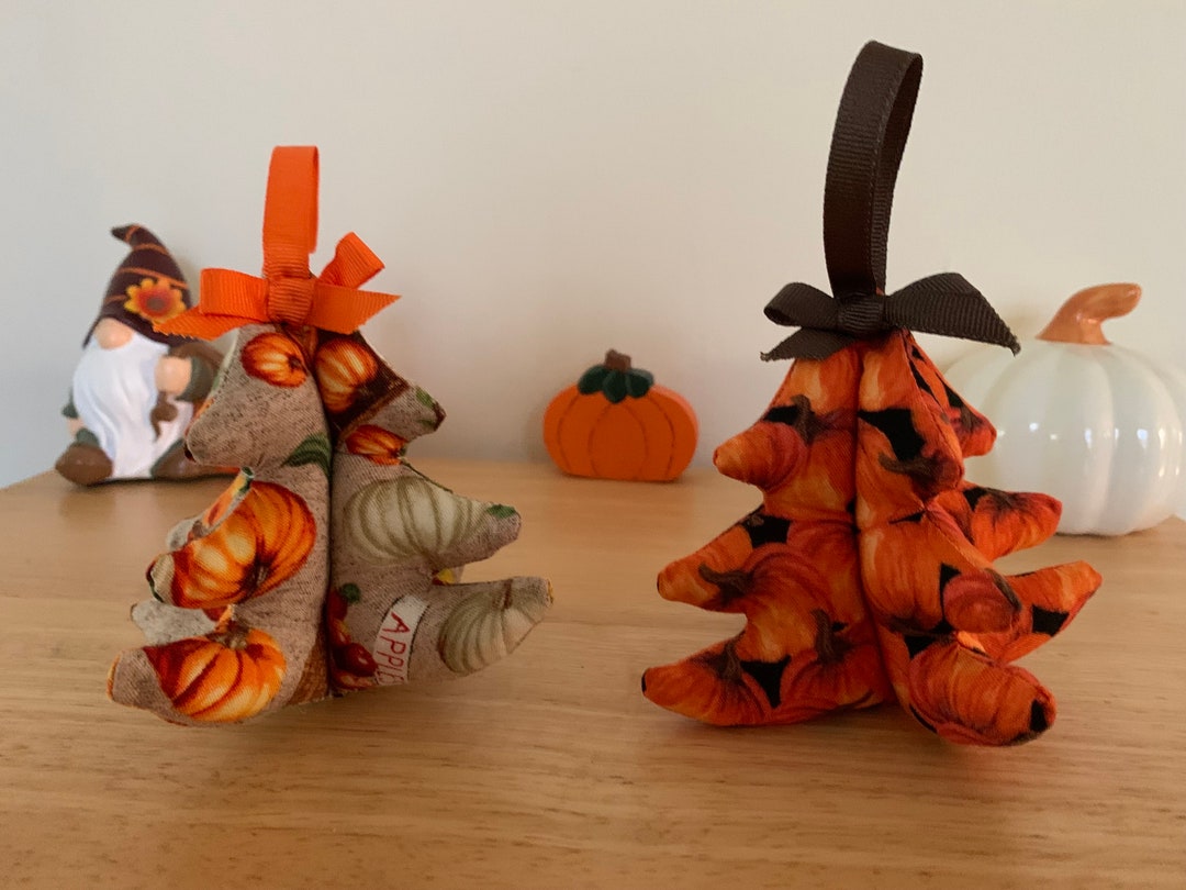 Stuffed Trees Fall Themed 4 Inch 3D Fabric Ornament - Etsy