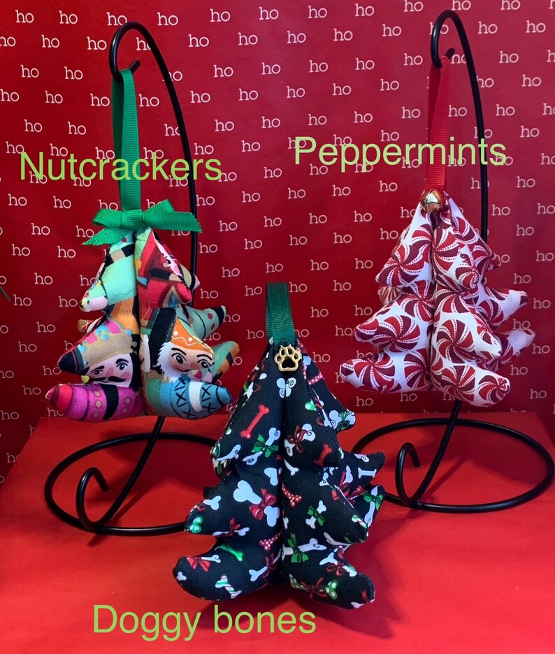 Mini Stuffed Christmas Tree 4 Inch 3D Fabric Ornament - Etsy