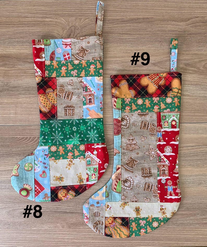 Handsewn Patchwork Christmas Stockings!! - Etsy