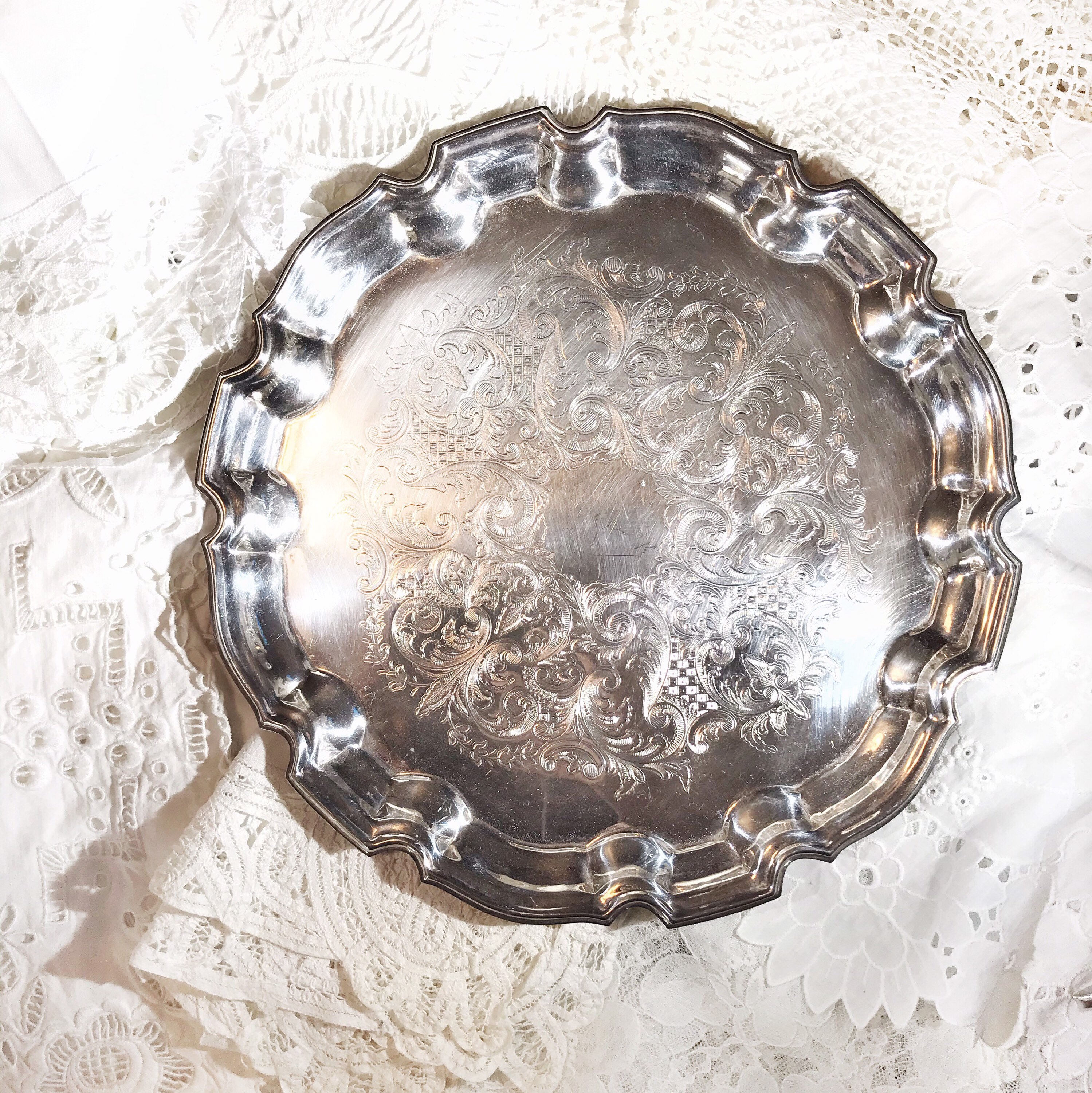 Vintage Silverplate Tray Collection - Etsy