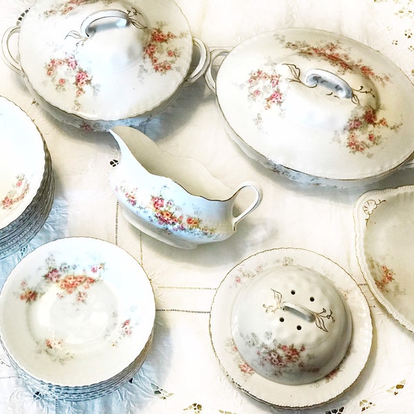 Antique China Set - Etsy