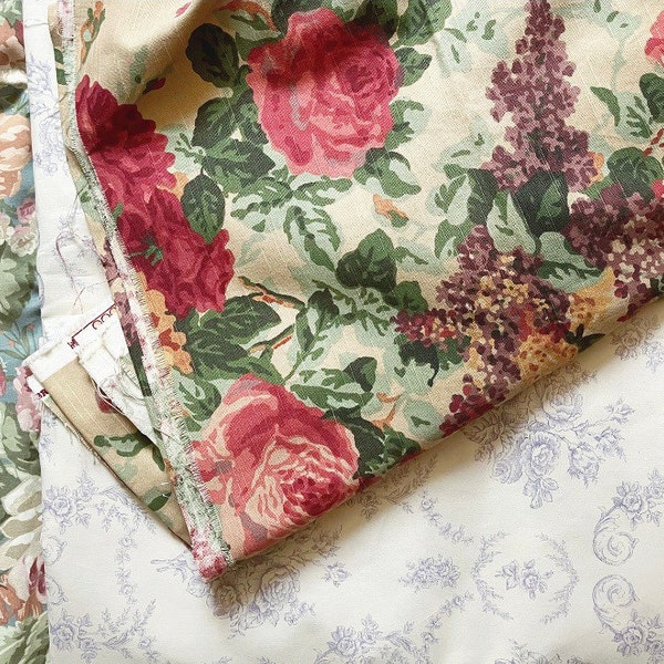 P Kaufmann Vintage Floral Fabric - Etsy